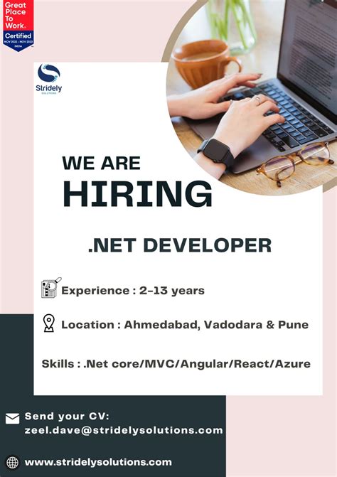 Pallavi Sethia On Linkedin Dotnetdeveloper Teamleader Ahmedabaditjobs Vadodarajobs Pune