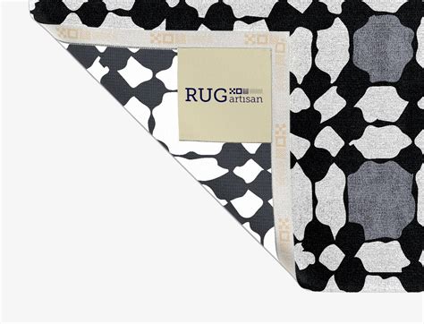Chalky Matrix Monochrome Rectangle Hand Knotted Handmade Custom Rug