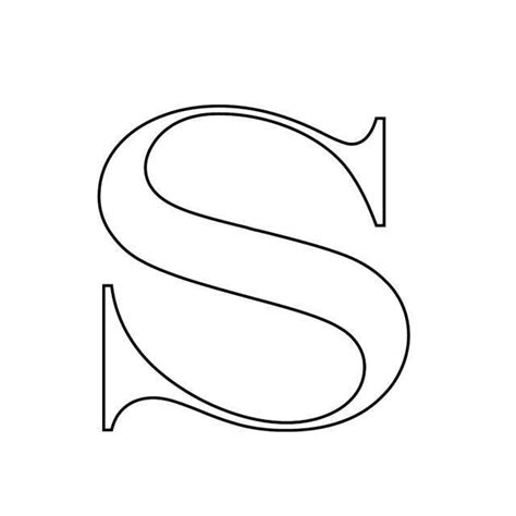 Moldes Da Letra S Para Imprimir E Colorir Como Fazer Em Casa