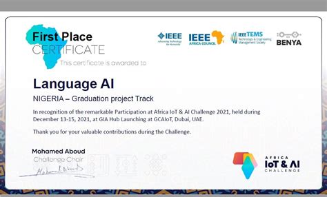 Umar Adam Ibrahim Phd On Linkedin Africa Ai Iot Dubai Winner