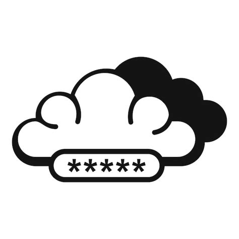 Premium Vector Cloud Authentication Icon Simple Illustration Of Cloud Authentication Vector