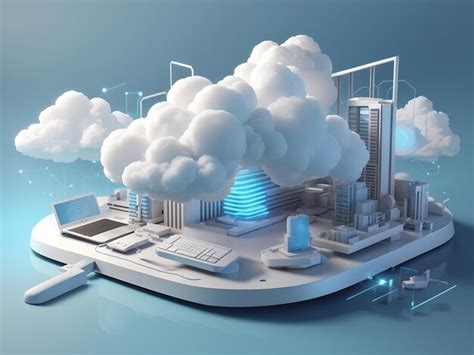 Premium Ai Image 3d Unique Cloud Computing Technology Premium Ai Image 3d Unique Cloud Computing Technology