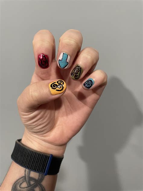 Avatar The Last Airbender Elements 🌊🪨🔥🌀 Rnails