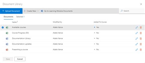 Work With Learning Modules Help Center