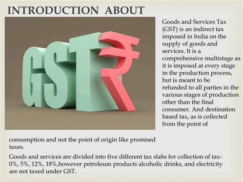 Gst And Its Impact On Gdp Pptx Personal Taxes Personal Finance