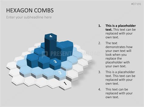 Hexagon Combs PowerPoint Template