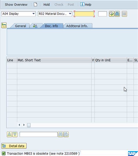 Sap Note 2210569 Obsolete Material Inventory Management Transactions S4 Hana Nhung Vo