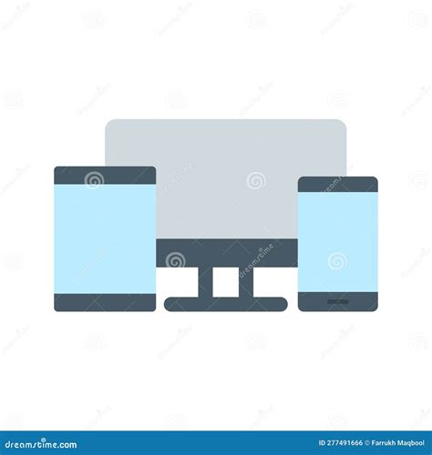 Devices Icon Vector Image Stock Vector Illustration Of Concept