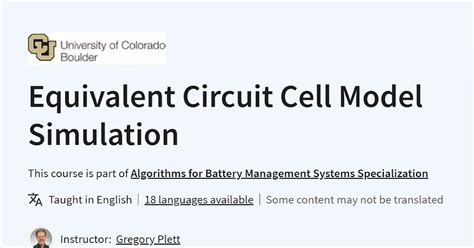 Equivalent Circuit Cell Model Simulation Electronicselectrical Ee