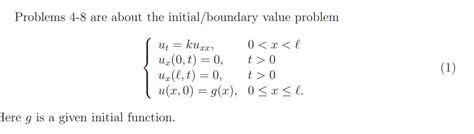 Solved Problems 4-8 are about the initial/boundary value | Chegg.com