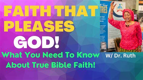 The Kind Of Faith That Gets Godly Results Dr Ruth Tanyi Youtube