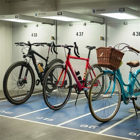 Bicycle Parking Lot With Numbered Bicycles Ai Art Generator