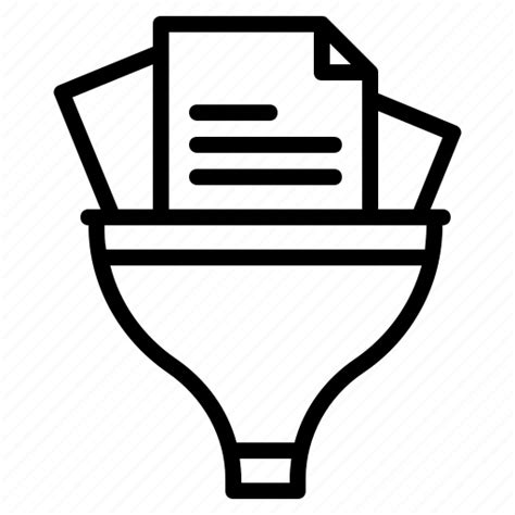 filter funnel data sorting conversion artificial intelligence icon