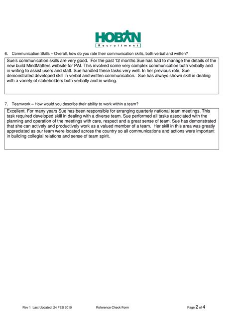 Sue Mcclounan Reference Jill Pearman Pdf