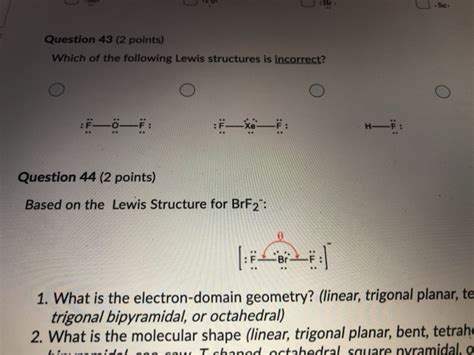 Solved Draw A Lewis Structure For Each Of The Following 43 Off