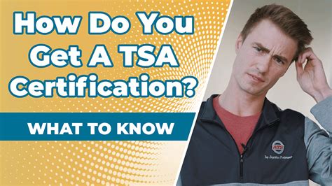 Video How Do You Get A Tsa Certification