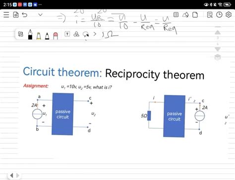 Circuit Theorem Reciprocity Theorem Assignment