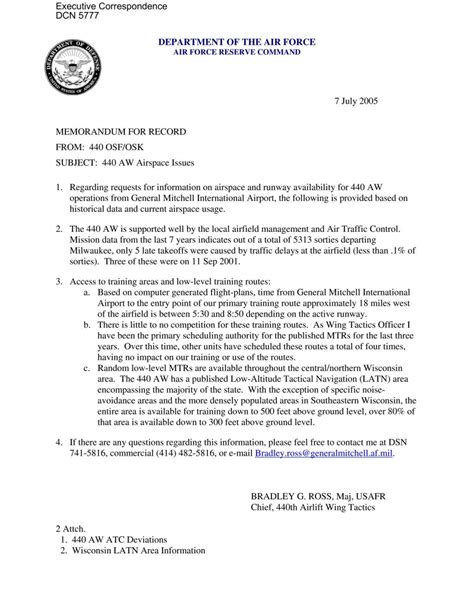 Memorandum For Record Template Collage Template