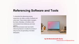References In Research Papers Research Methodology PPT