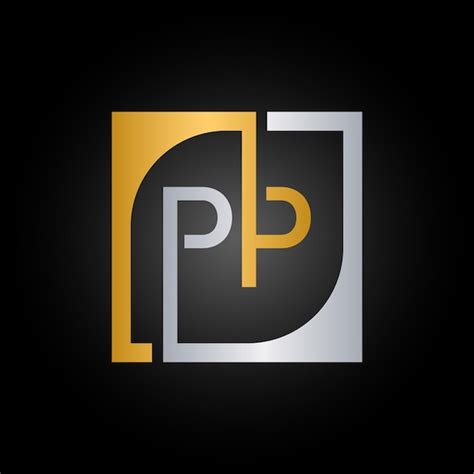 Premium Vector Pp Logo Design Template Vector With Square Background