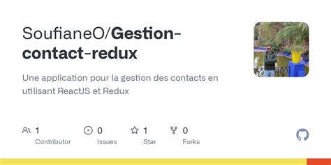 Github Soufianeogestion Contact Redux Une Application Pour La