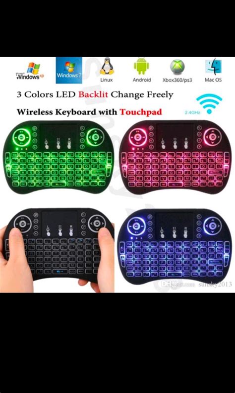 Wireless Mini Keybord With Backlight Computers And Tech Parts