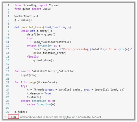 Parallel Processing In Synapse Notebooks