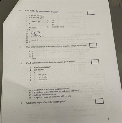 Solved What Will Be The Output Of The C Program A Chegg