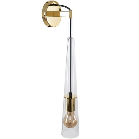 Lampa Ścienna Kinkiet Szklany Gold Glamour Gold Toolight Sklep EMPIK