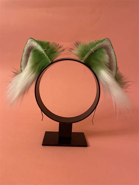 Green Cat Ears Etsy