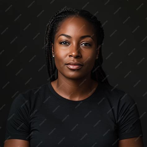 A Woman With Braids In Her Hair Premium Ai Generated Image