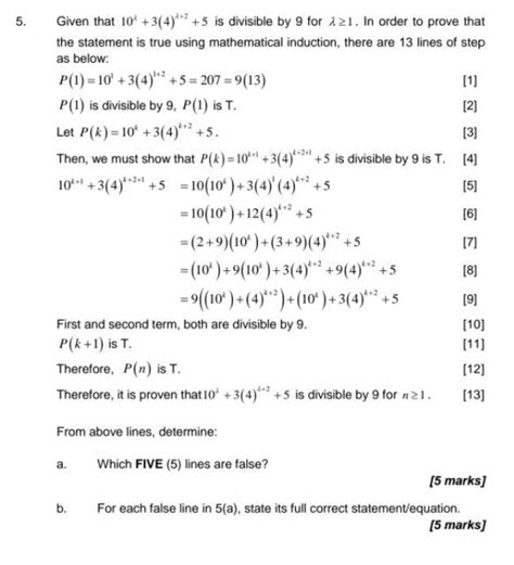 Solved Given That Is Divisible By For Chegg