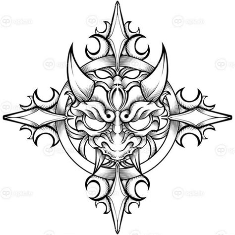 خرید و قیمت دانلود رایگان وکتور وکتور خالکوبی ماسک روی دست کشیده شده ترب