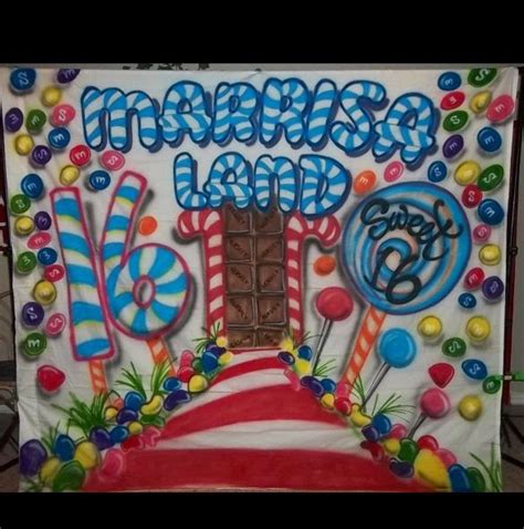 My Daughters Sweet 16 Candy Land Birthday By Me Candyland Decorations