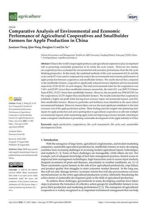 Pdf Comparative Analysis Of Environmental And Economic Performance Of