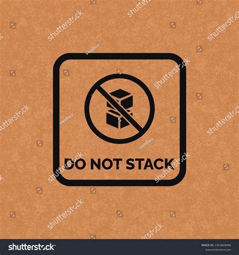 Do Not Stack Packaging Mark Icon Stock Vector Royalty Free 2311620445 Shutterstock
