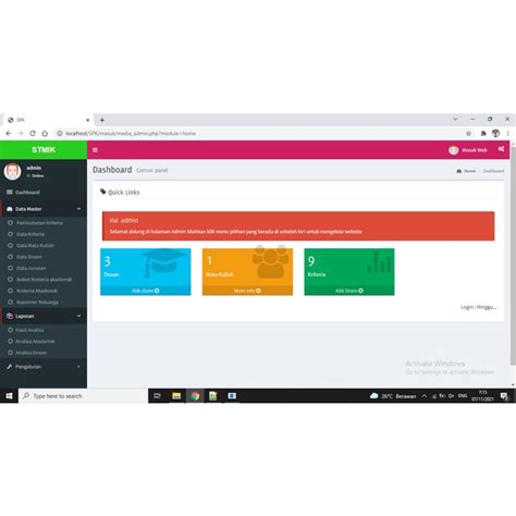 Jual Source Code Aplikasi Spk Penilaian Dosen Dan Akademik Php Shopee Indonesia