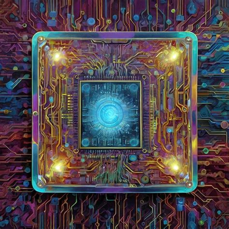 Closeup Of A Computer Motherboard With A Prominent Clock Component