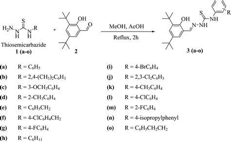 Synthesis Of Substituted Thiosemicarbazone Derivatives 3a O Download Scientific Diagram