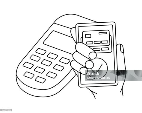 비접촉식 결제를 위한 Pos 단말기 Pos 단말기로 스마트폰 결제 모바일 뱅킹 앱 및 전자 결제 무선 Nfc 결제 Qr코드에
