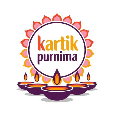 Premium Vector Kartik Purnima Ritual Illustrations Editable EPS And