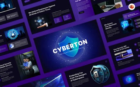 Cyberton Cyber Security Powerpoint Template Template Witch