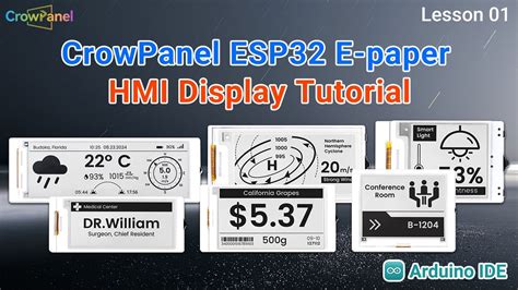 A Comprehensive Introduction To Elecrow Crowpanel Esp32 E Paper Hmi