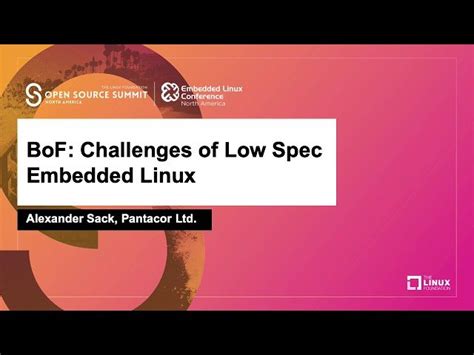 Free Video Challenges Of Low Spec Embedded Linux From Linux Foundation Class Central