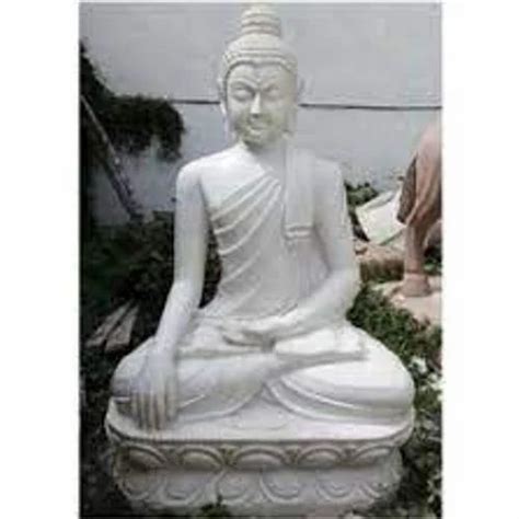 White Gautam Buddha Marble Statue At Rs 5000 Stone Buddha Sculpture