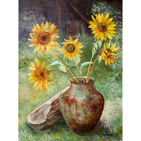 Купить картину Подсолнухи в Москве от художника Волосов Владимир