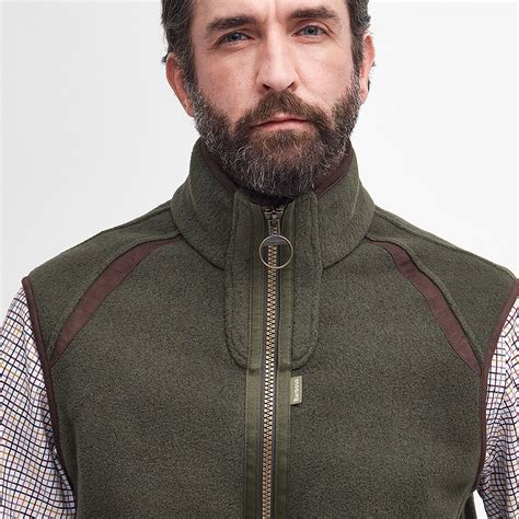 Barbour Mens Langdale Fleece Gilet Olive British Attire