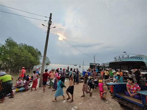 လပွတ္တာမြို့ပေါ်၌ မုန်တိုင်းဘေးလာရောက်ခိုလှုံသည့် ထောင်နှင့်ချီသောဒေသခံပြည်သူများ နေရပ်ပြန်