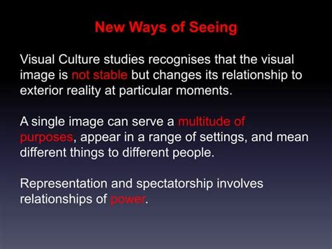 Introduction To Visual Culture PPT