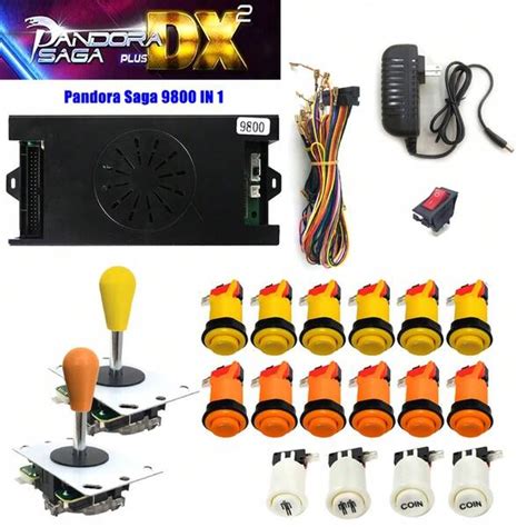9800 in 1 saga box dx2 plus diy kit 8 way joystick american style push